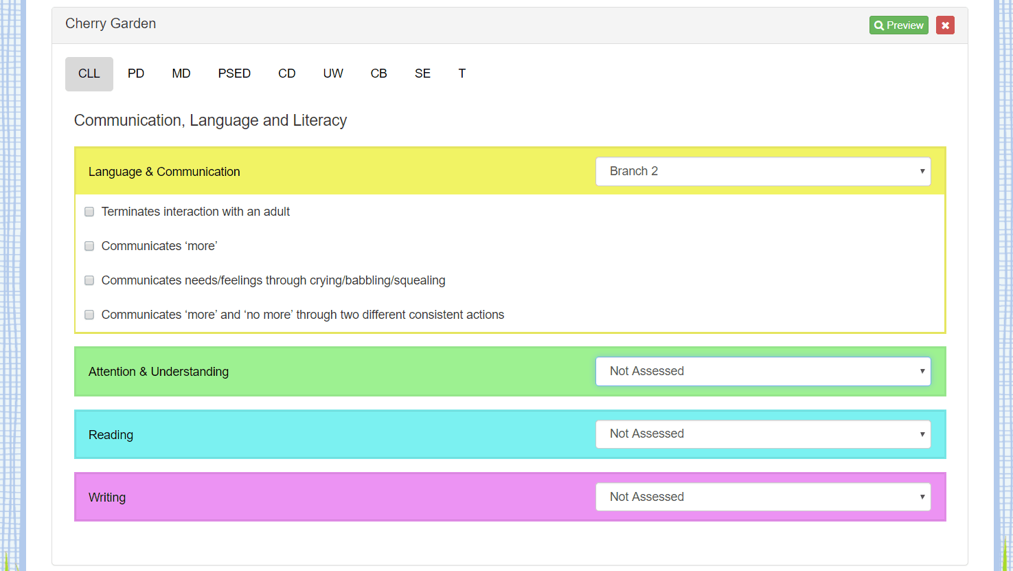 SEND Assessment Tools | Tapestry