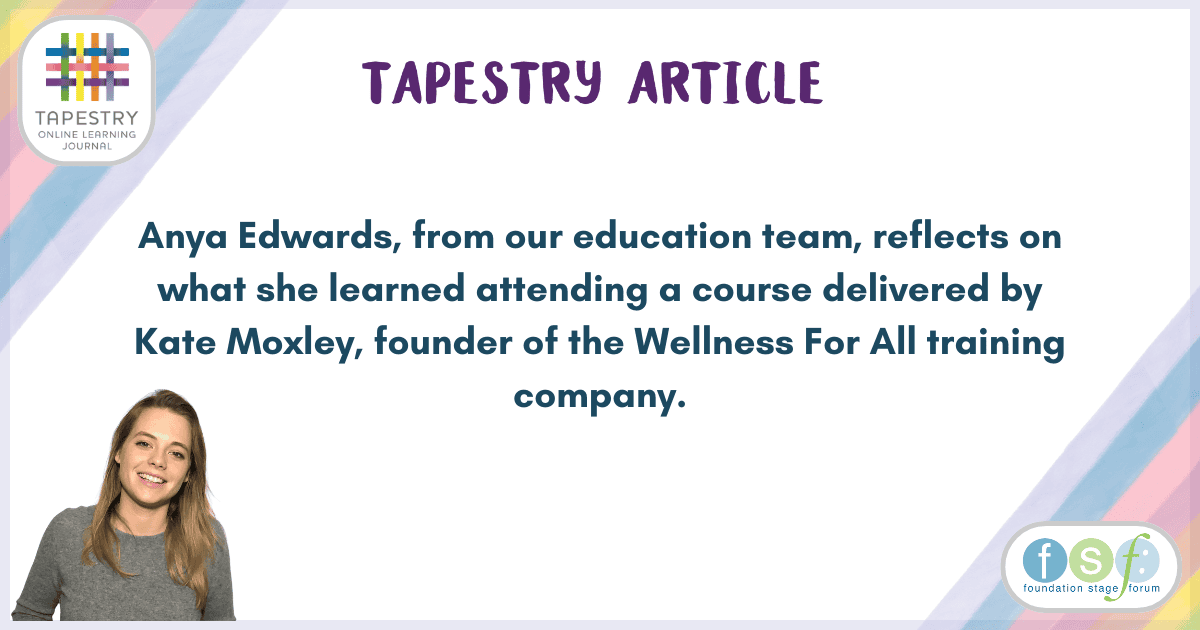 Anya Edwards: learnings from Mental Health First Aid course